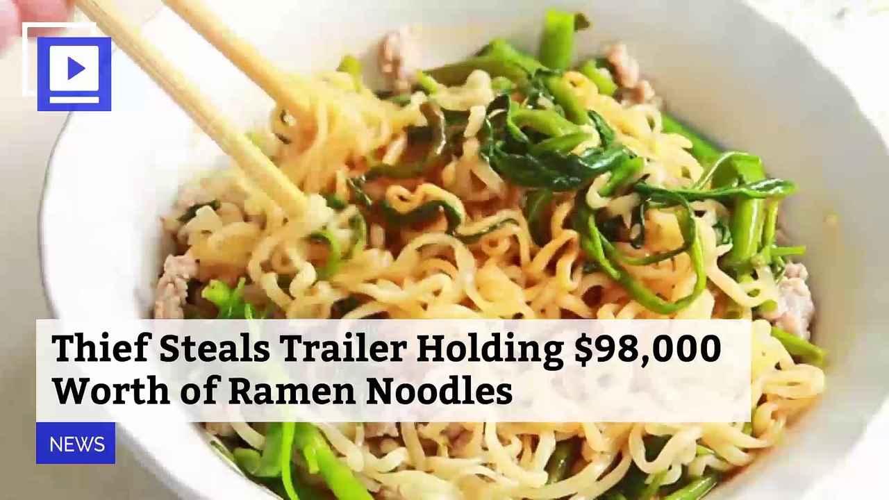 Thief Steals Trailer Holding $98,000 Worth of Ramen Noodles - video ...