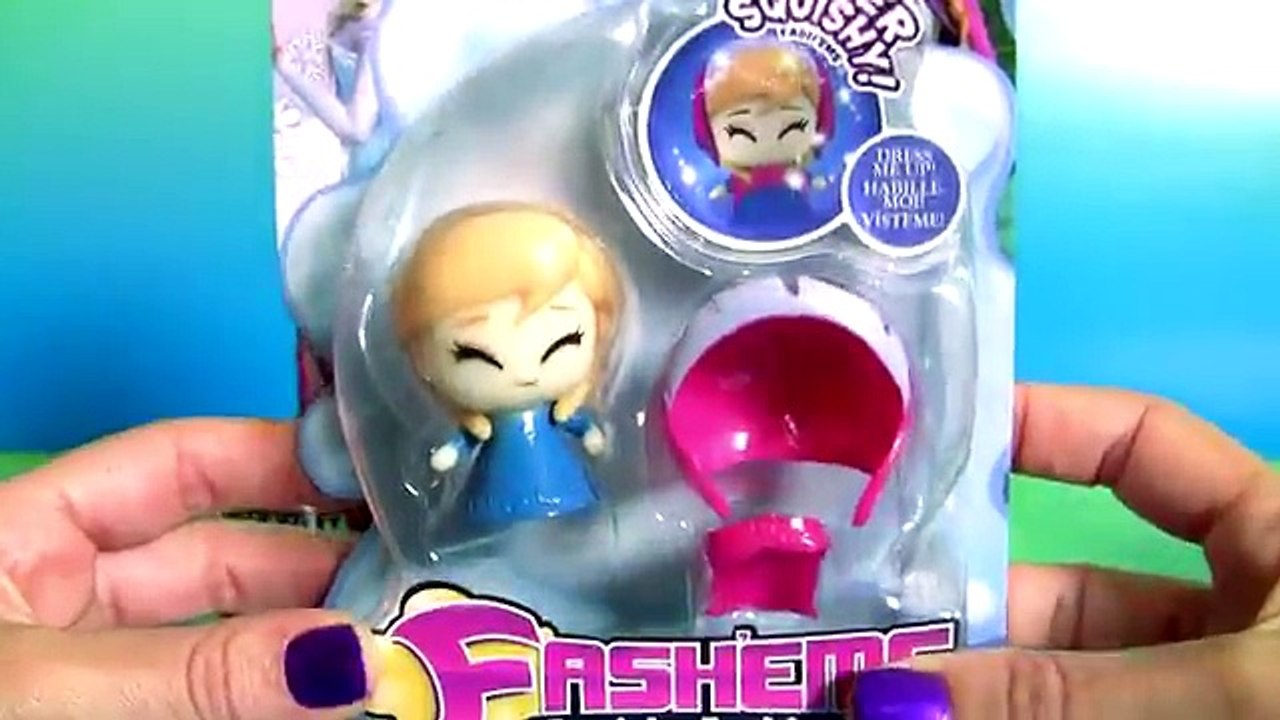 Mashems & Fashems Disney Frozen Anna Fashion Dress Up Squishy Toys Elsa ...