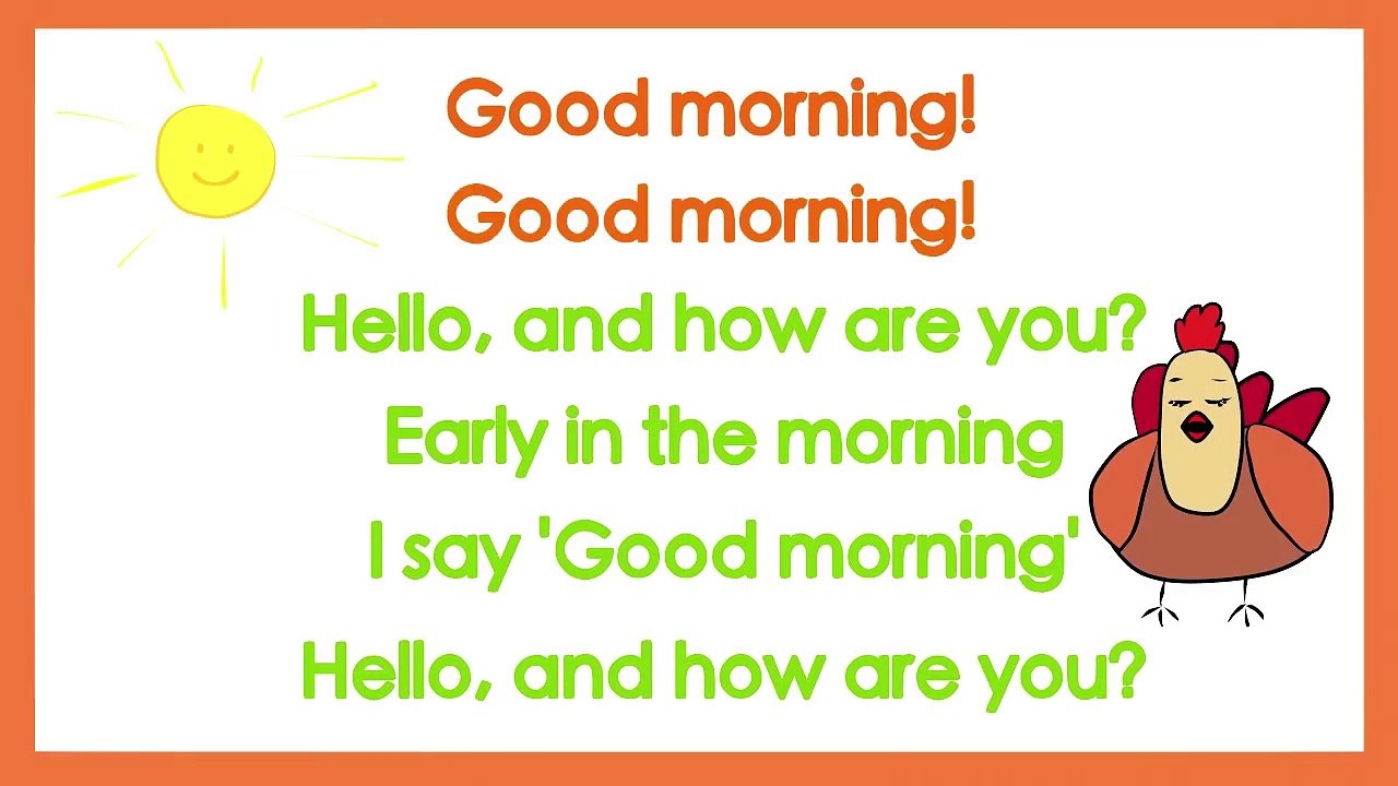 Good Morning Song for Kids (with lyrics) | The Singing Walrus - video ...