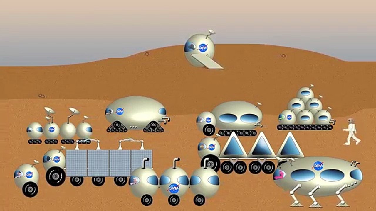 Mars Vehicles Scout Pod Farming Pods Mining Pods Science Lab Kids ...