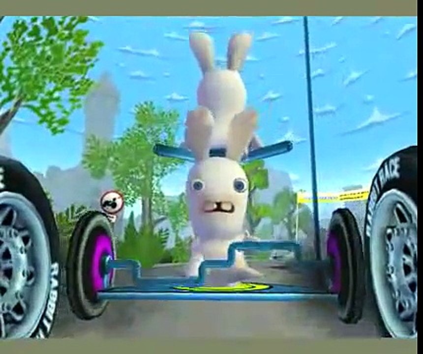 Rayman Raving Rabbids 2 Gameplay trailor: Bike Race - video Dailymotion