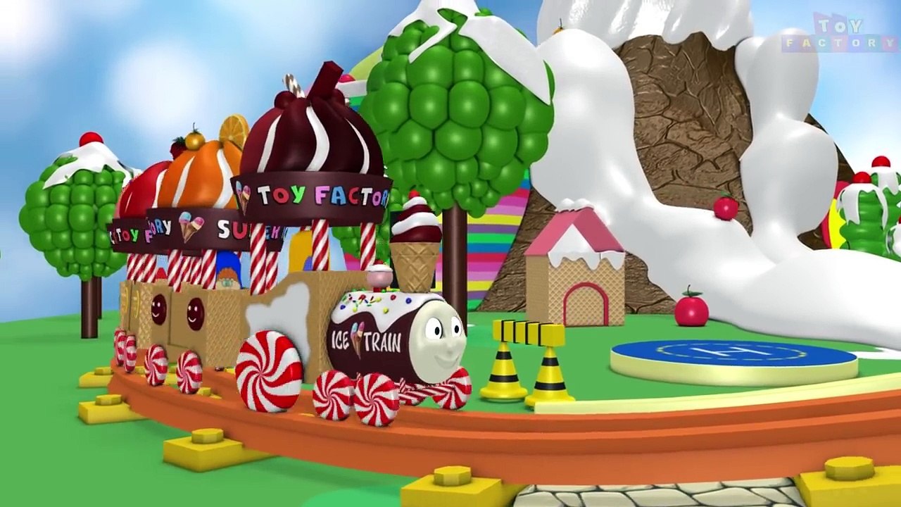 Ice Cream Train - Toy Train for children - Cartoon Train - Toy Factory ...