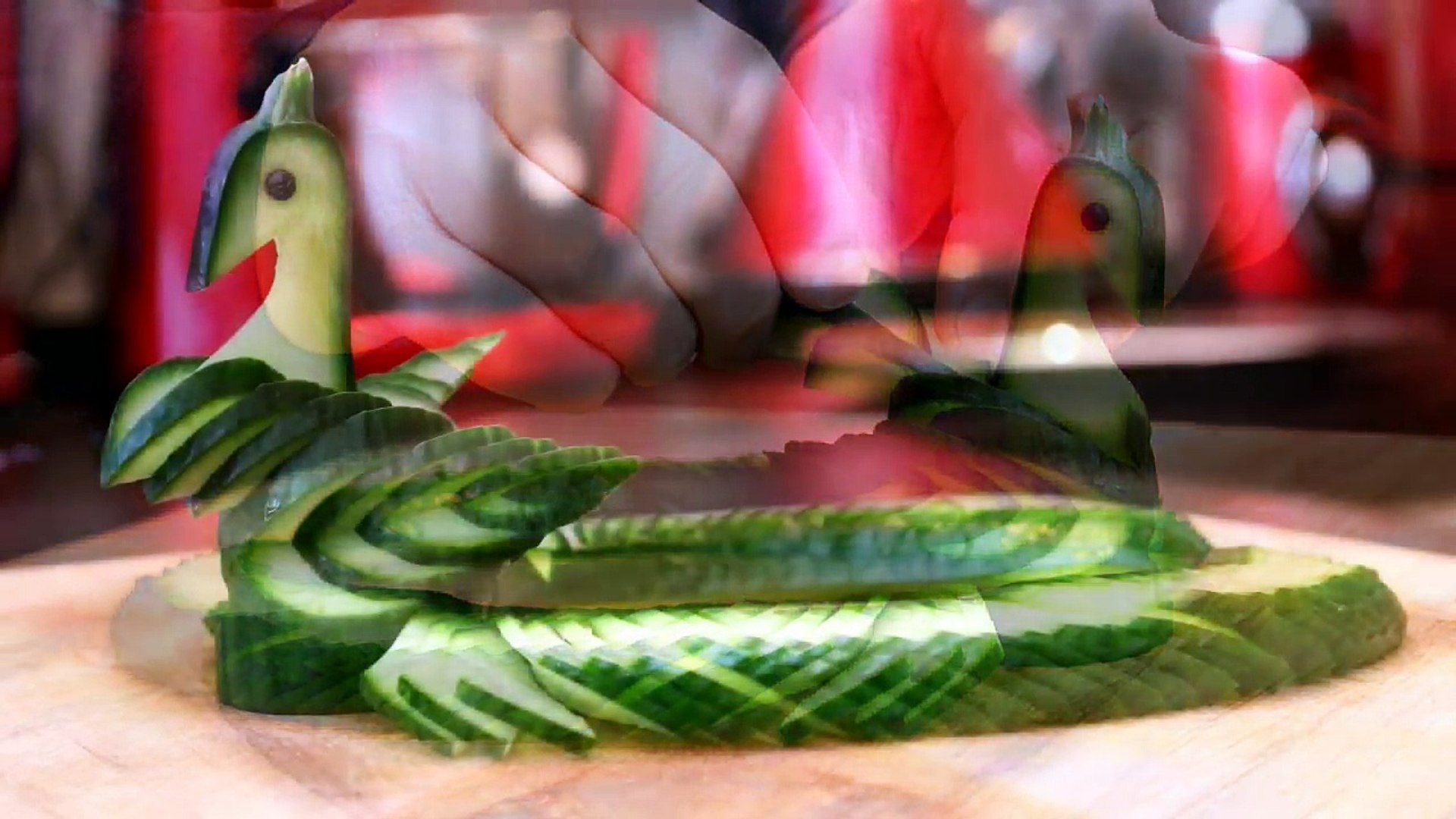 Cucumber Carving Designs