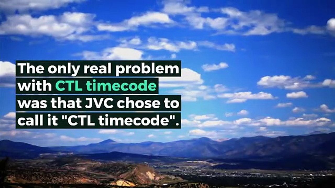 What is CTL TIMECODE? What does CTL TIMECODE mean? CTL TIMECODE meaning ...