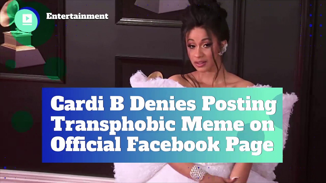 Cardi B Denies Posting Transphobic Meme on Official Facebook Page ...