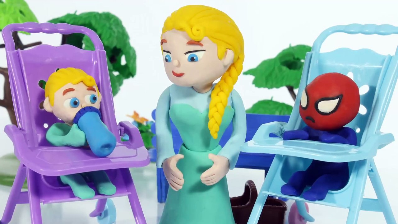 Princesa Elsa no le gusta el biberón Dibujos Animados Cartoons Play Doh Stop Motion ...
