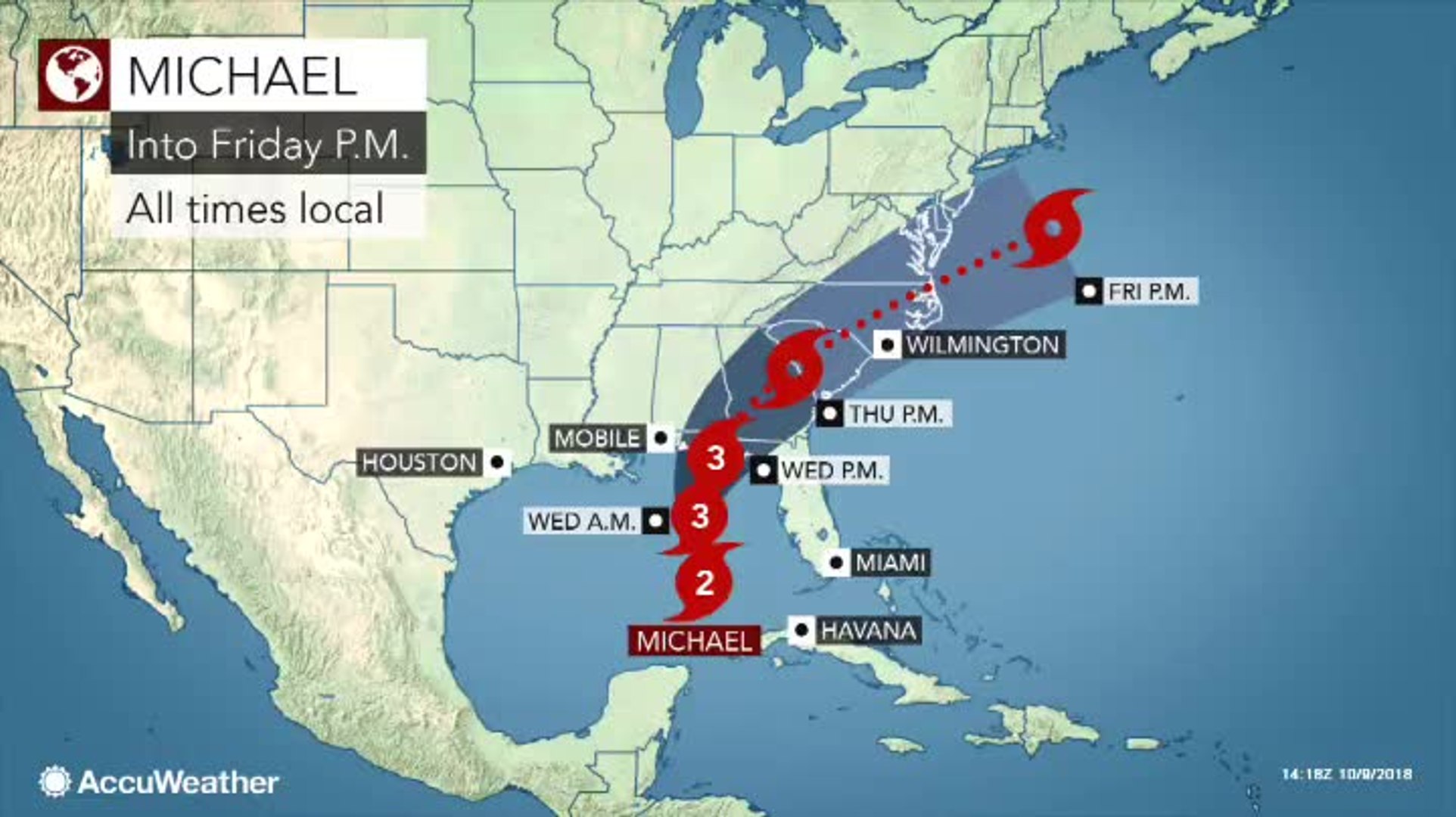 Hurricane Opal Michael Threat Similar To 1995's Hurricane Opal