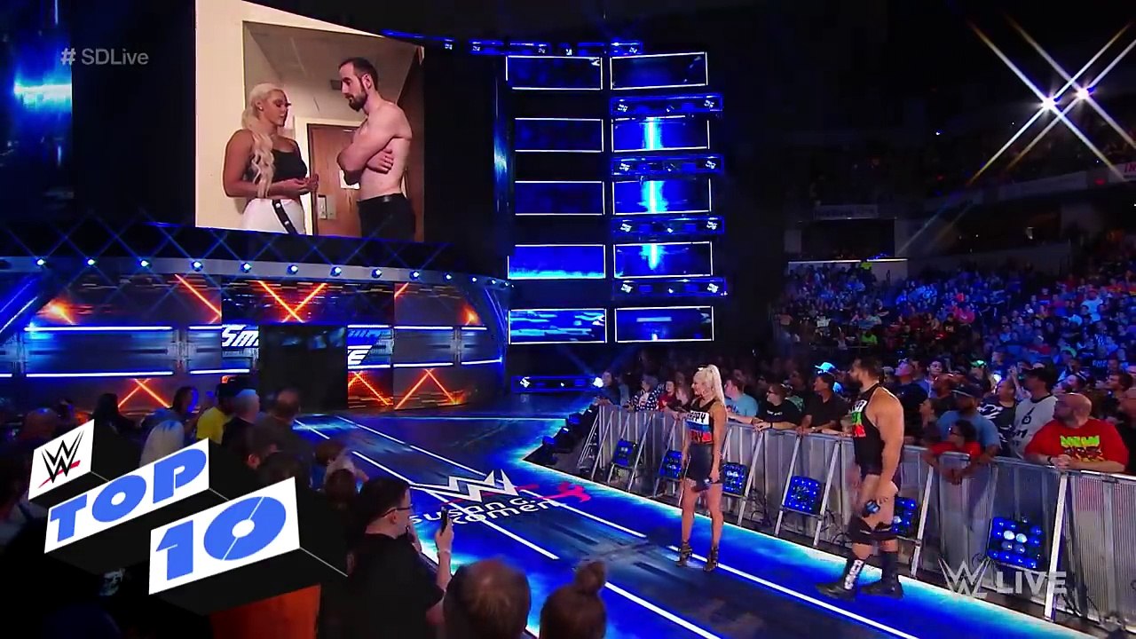 Top 10 Smackdown Live Moments Wwe Top 10 October 9 2018 Vevo