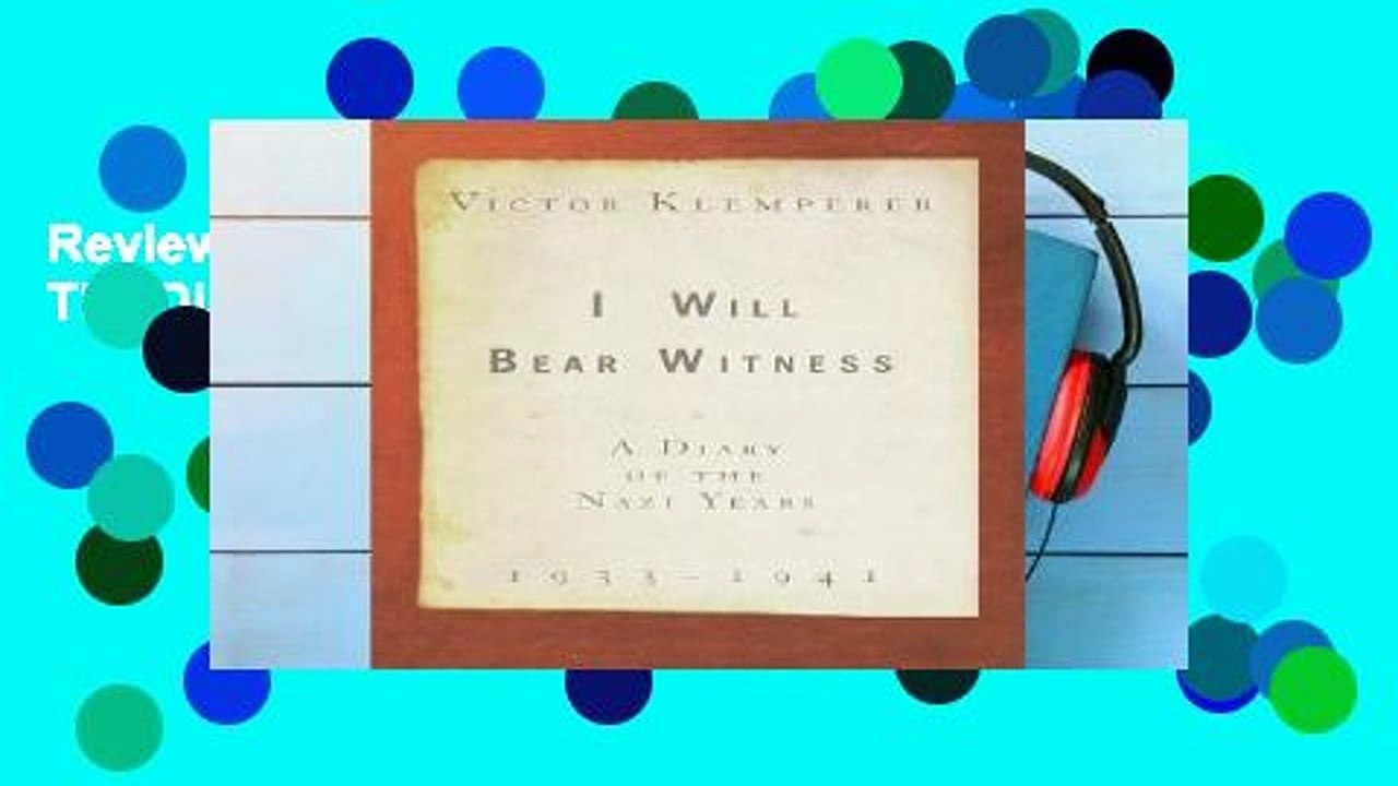 Review I Will Bear Witness: The Diaries of Victor Klemperer - video ...
