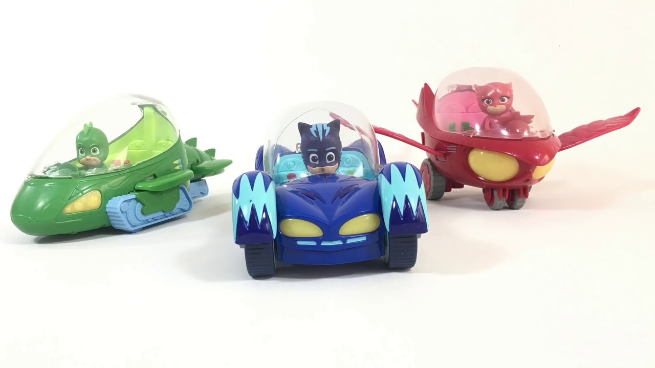 PJ Masks Deluxe Vehicles Catboy Cat-Car Gekko Mobile Owlette Owl Glider ...