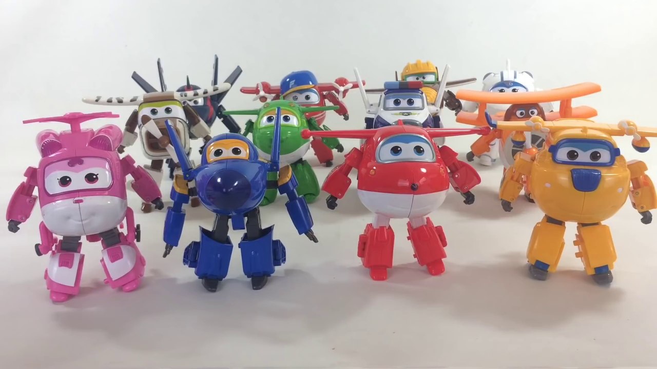 12 Super Wings Transforming Robots Jett Jerome Donnie Dizzy Paul Mira Albert || Keith's Toy Box ...