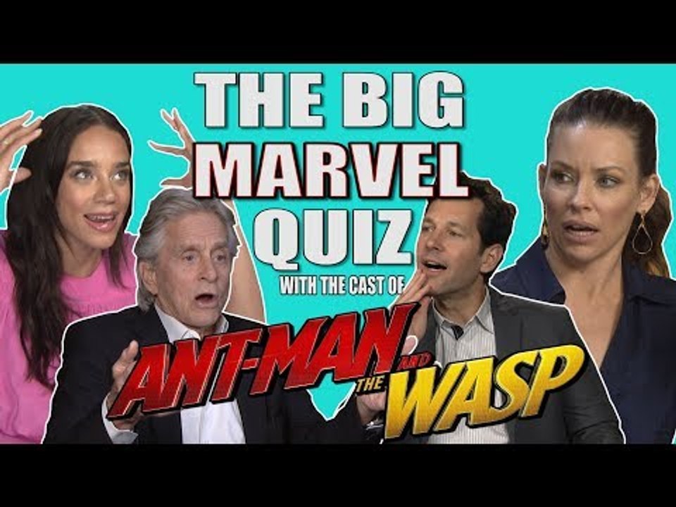 The cast of 'Ant Man and The Wasp' take our Big Marvel Quiz! - video ...