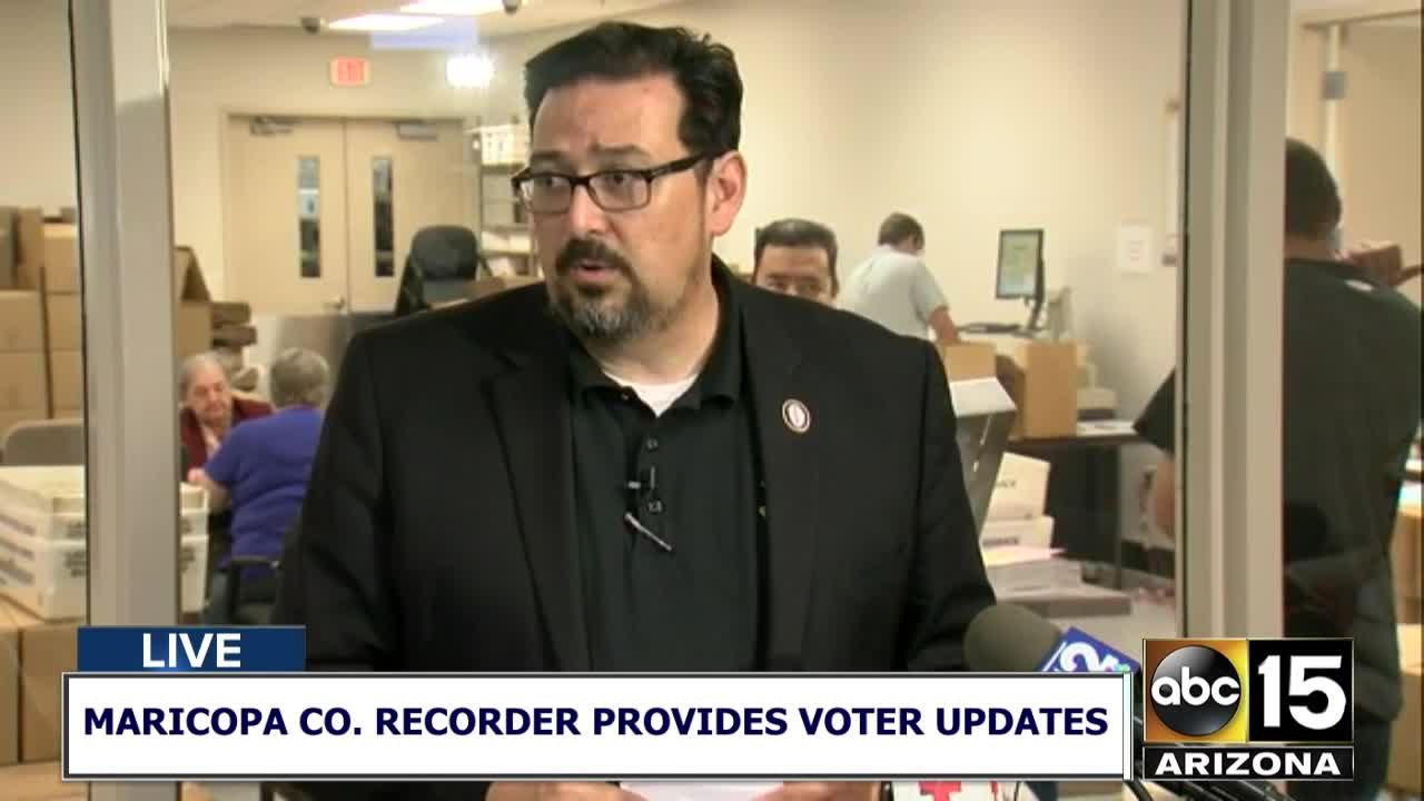Maricopa County Recorder addresses poll problems in the Valley - video ...