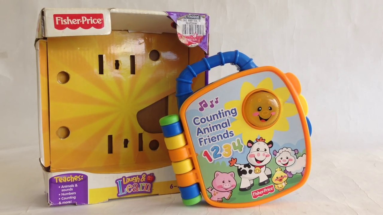 Fisher Price Counting Animal Friends Laugh and Learn Storybook Unboxing ...