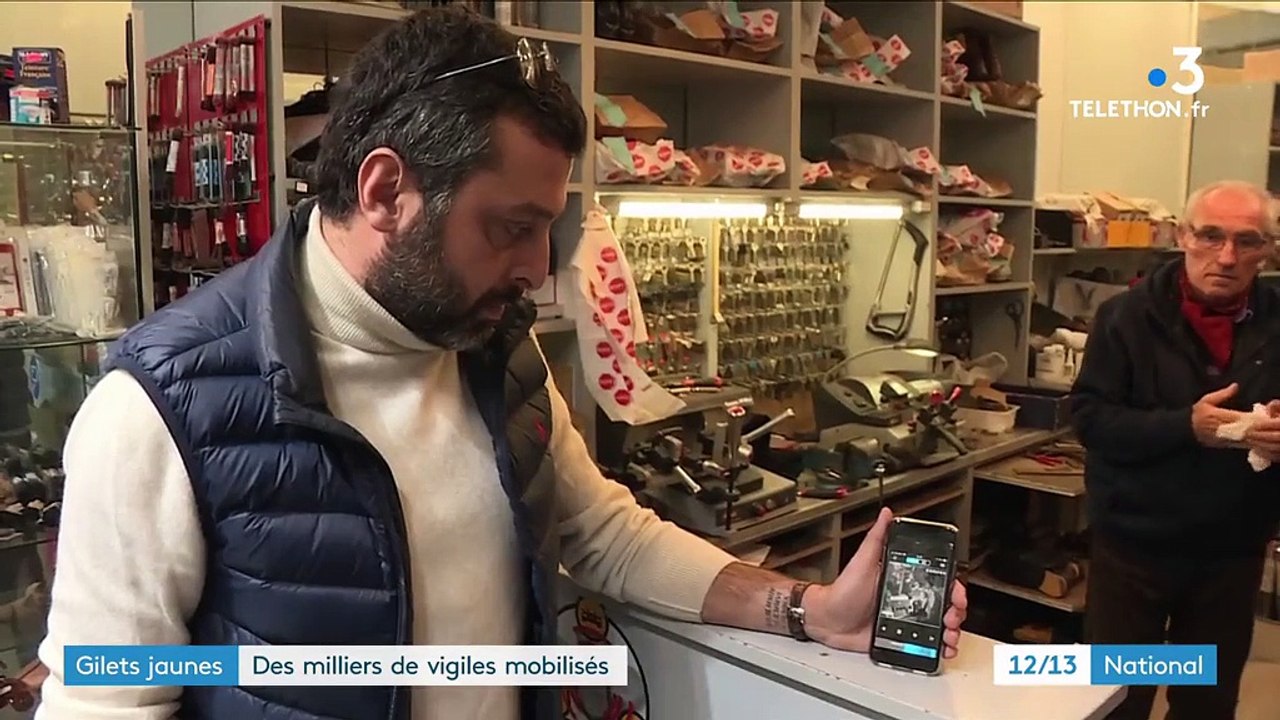 "Gilets jaunes" : des milliers de vigiles mobilisés - Vidéo Dailymotion
