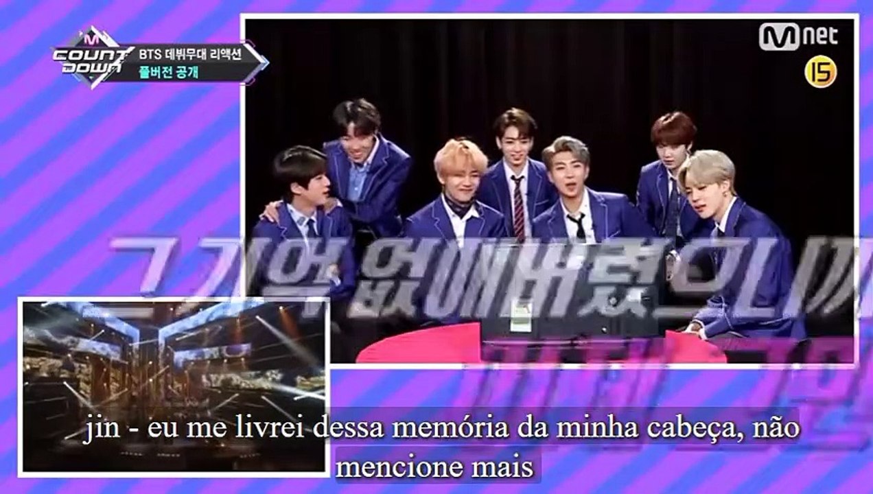 BTS reagindo ao debut - COMPLETO - Vídeo Dailymotion
