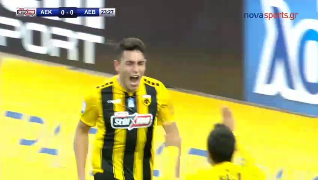 1-0 Ezequiel Ponce Goal - AEK Athens FC vs Levadiakos - 30.01.2019 [HD ...