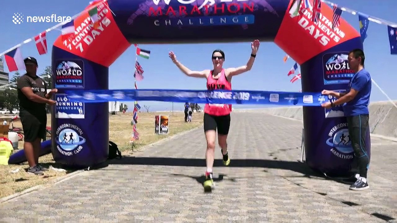 British runner Susannah Gill sets world record to win World Marathon ...