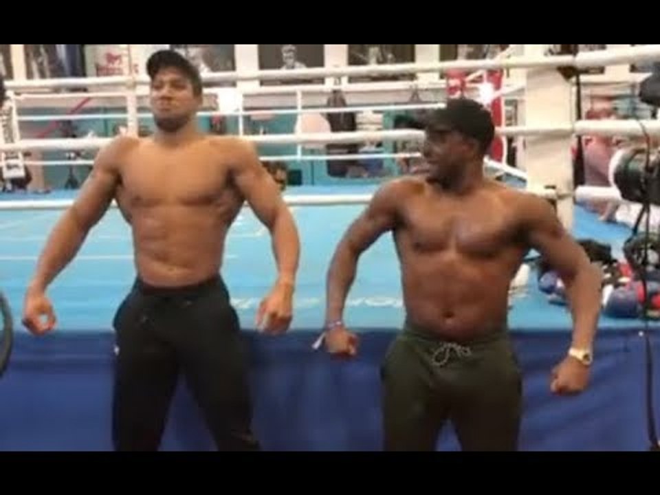 MONSTER! - ANTHONY JOSHUA REVEALS HIS RIPPED SHAPE ALONGSIDE STEVO THE ...