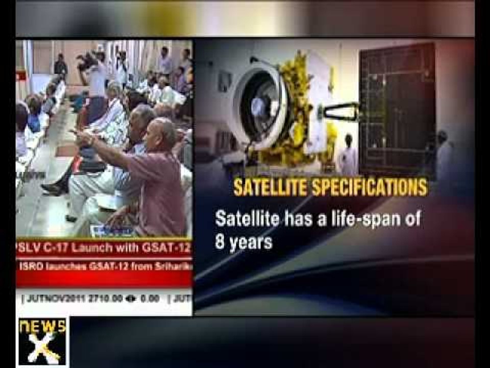 ISRO successfully launches GSAT-12 communication satellite - video ...