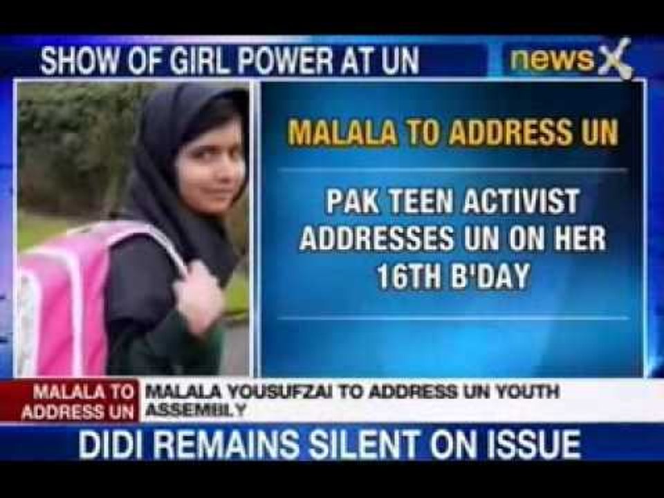 NewsX: Malala Yousafzai to address at United Nations - video Dailymotion
