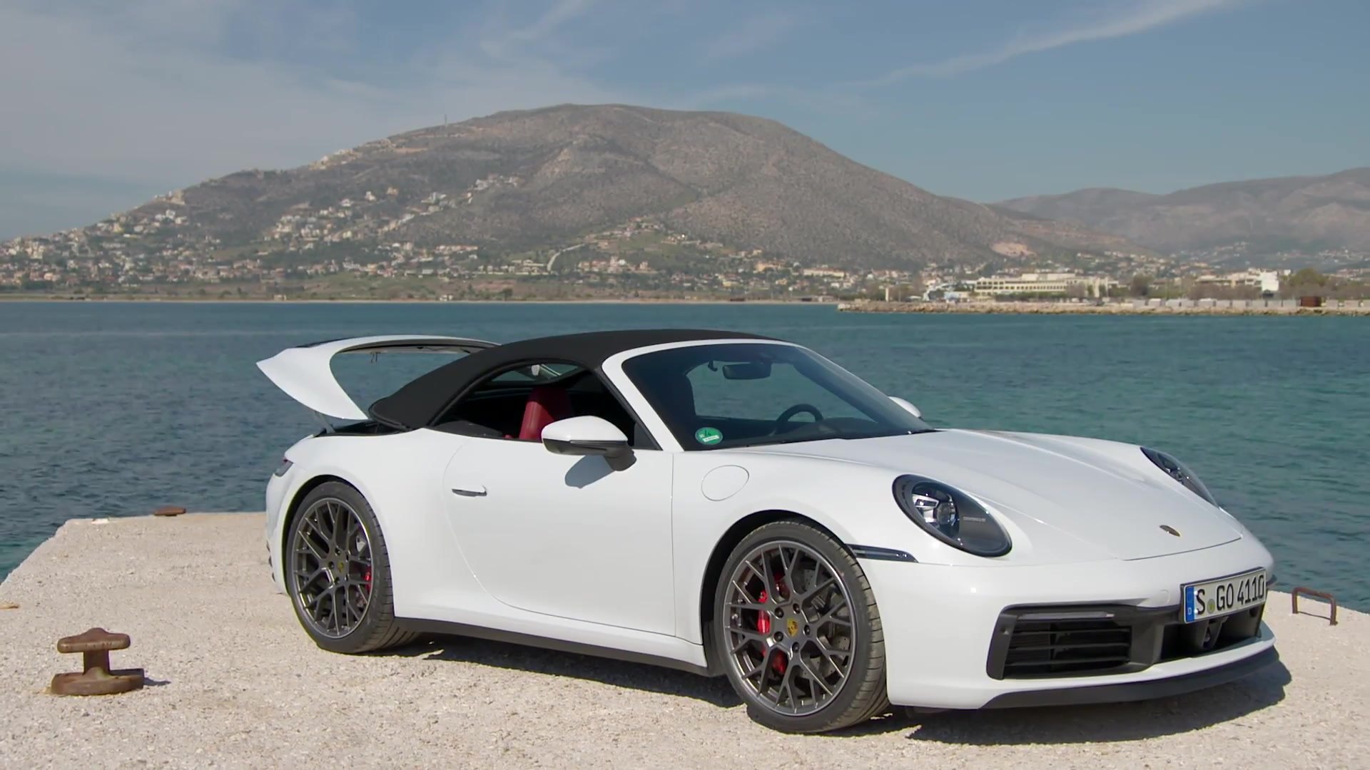 Porsche 911 Turbo S Convertible White