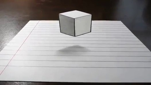 Floating Cube - 3D Trick Art on Paper - video dailymotion