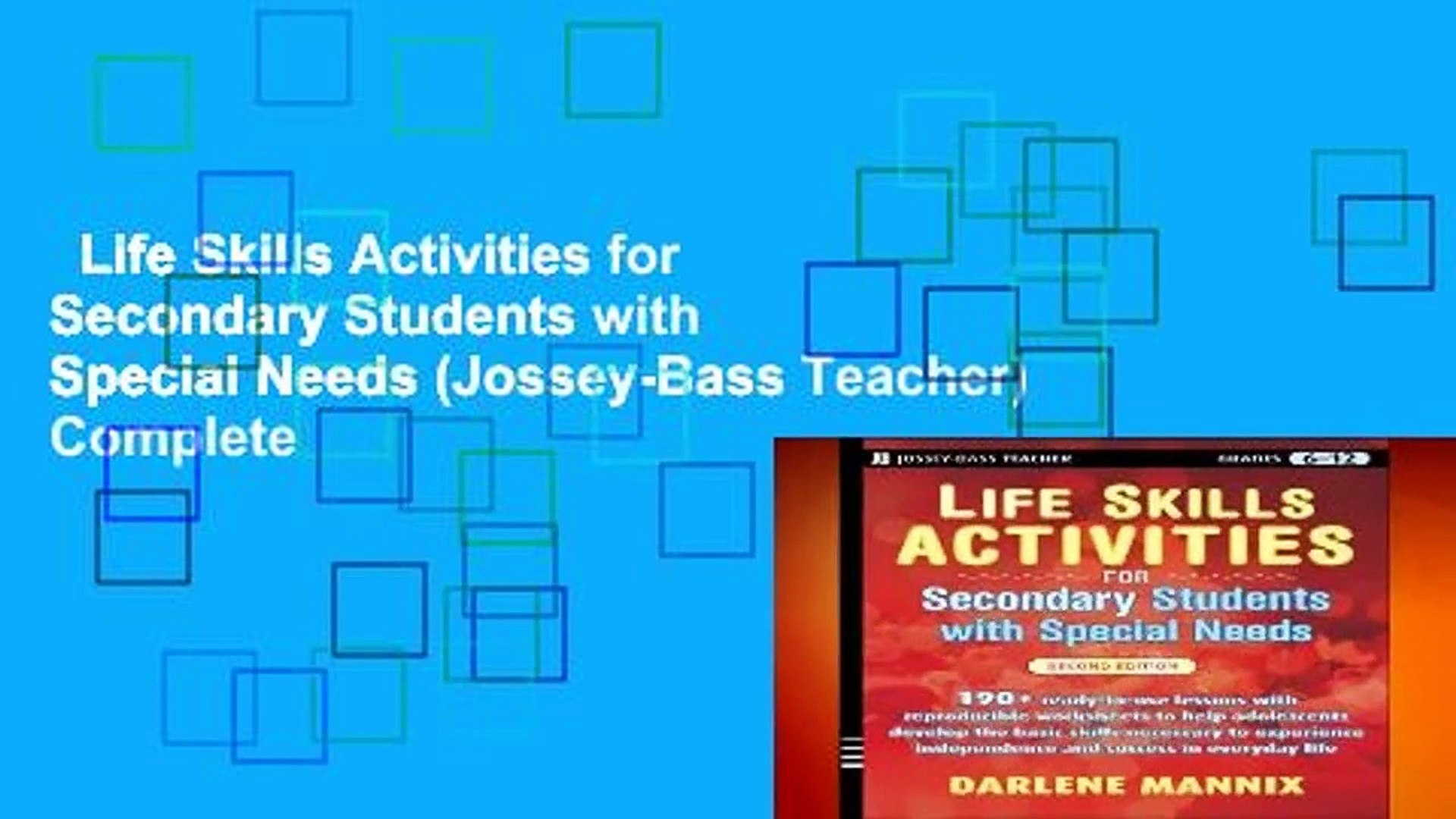 Books Secondary Education Life Skills Activities For Secondary Students 
