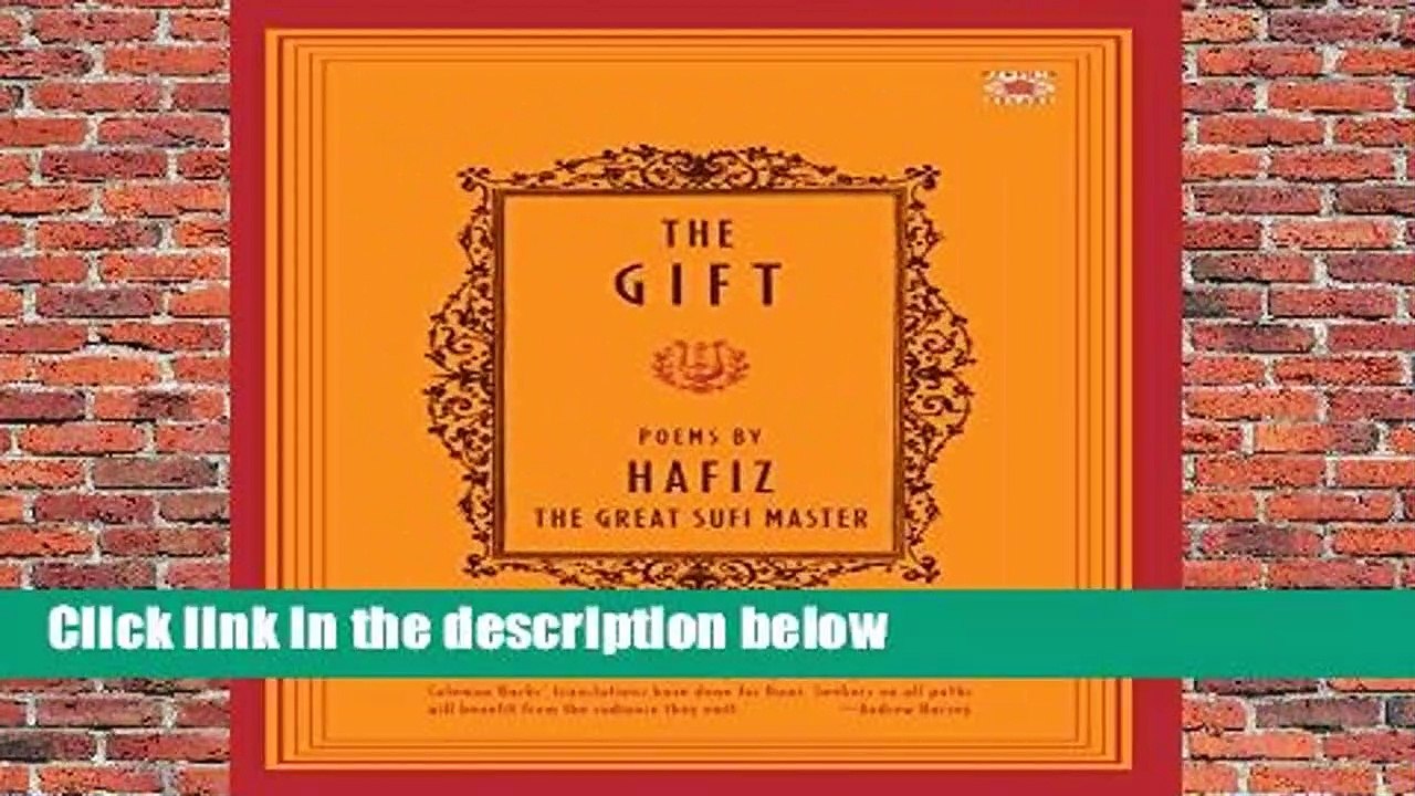 Full E-book The Gift - Poems by Hafiz the Great Sufi Master Review ...