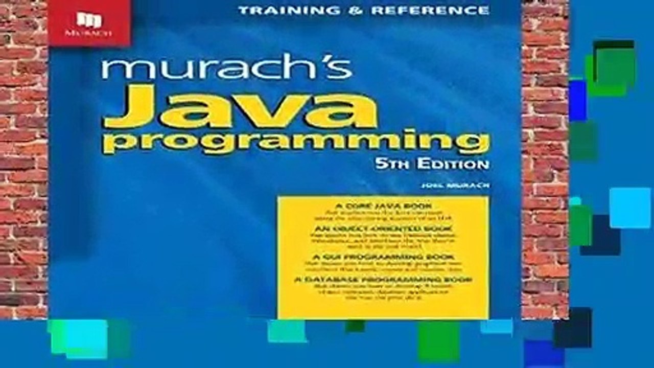 Full version Murach s Java Programming For Kindle - video Dailymotion