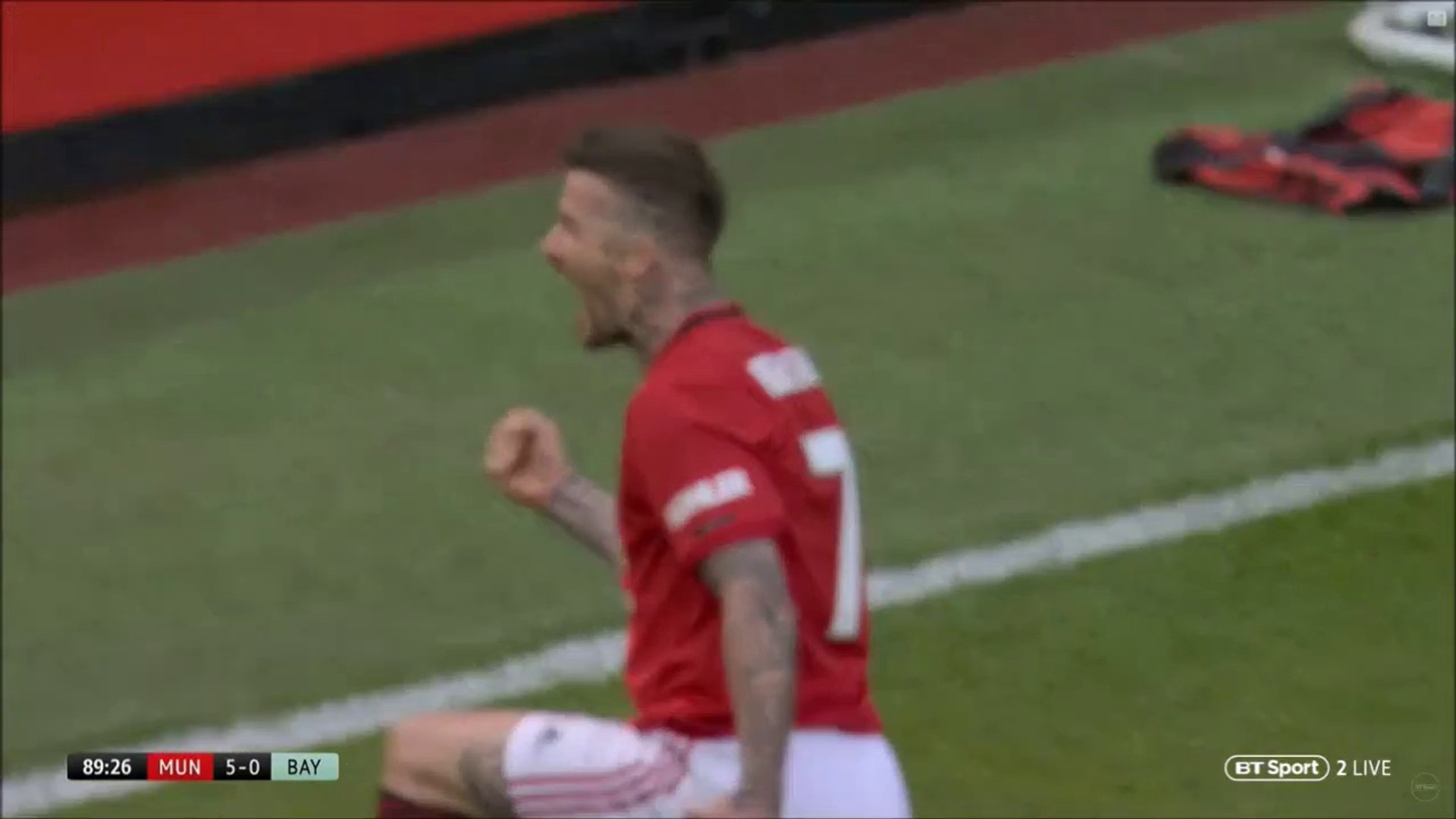 David Beckham Goal Celebration