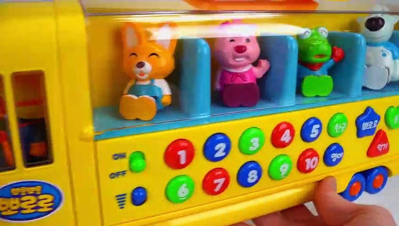 Genevieve plays with Pororo the Little Penguin Toy School Bus! - video ...