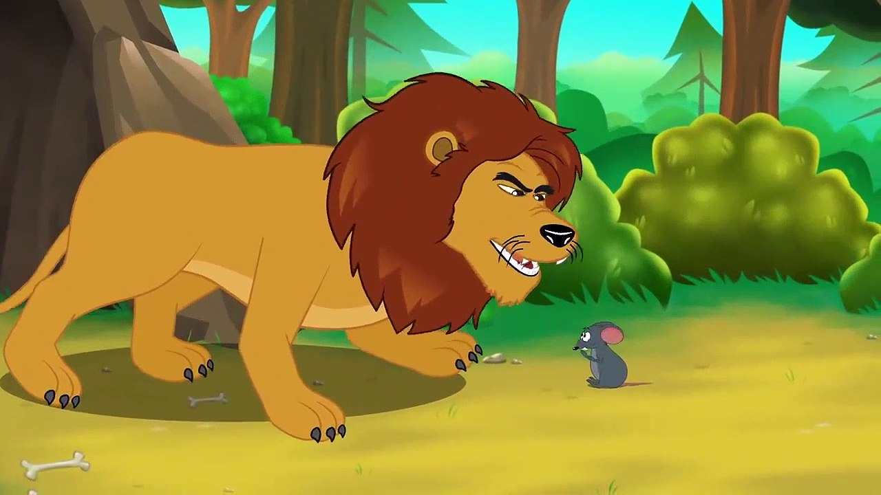 Le Lion et Le Rat | Fable de La Fontaine | dessin animé en français ...