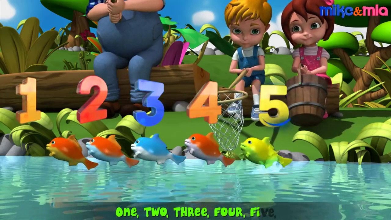 12345 Once I caught a Fish Alive English Nursery Rhymes Songs for ...