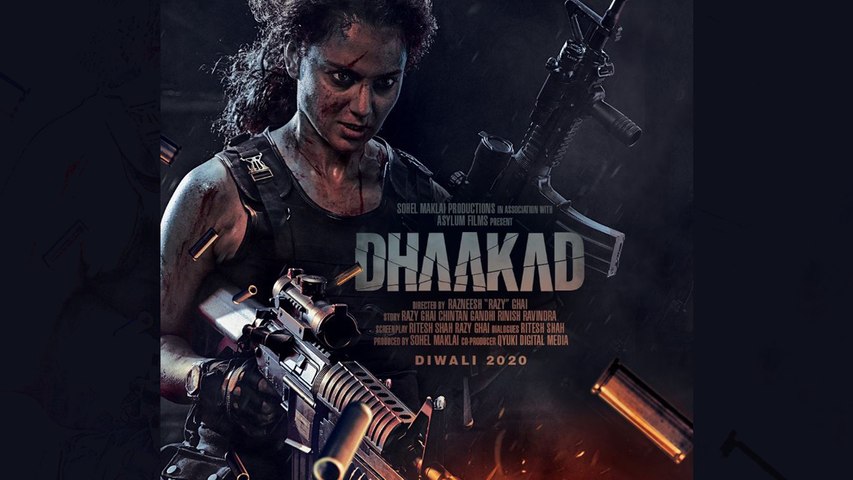 Dhaakad New Poster | Kangana Ranaut Dhaakad New Poster - Filmibeat