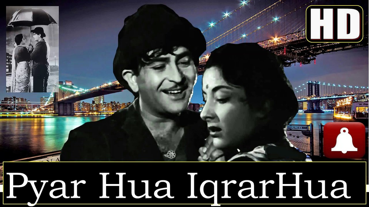 Pyar Hua Iqrar Hua Hai (HD) (Dolby Digital) - Mannadey & Lata - Shree ...