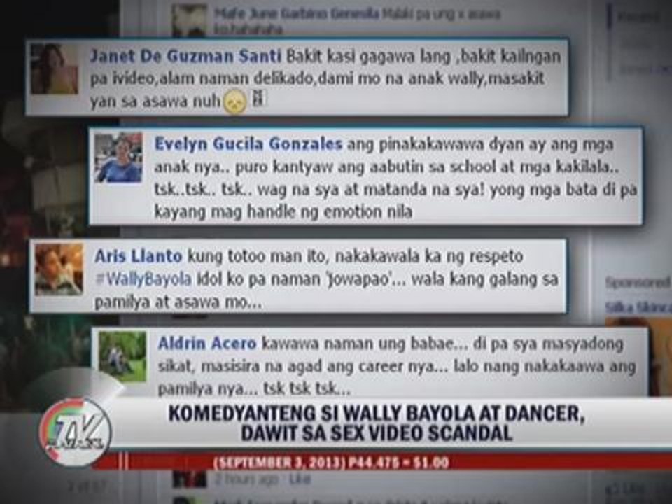 'Wally Bayola' sex video goes viral - video Dailymotion