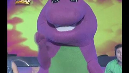 Barney brings cheer to kids on It's Showtime - video dailymotion