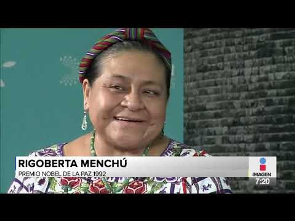 Rigoberta Menchú explica la migración y los derechos de los pueblos ...