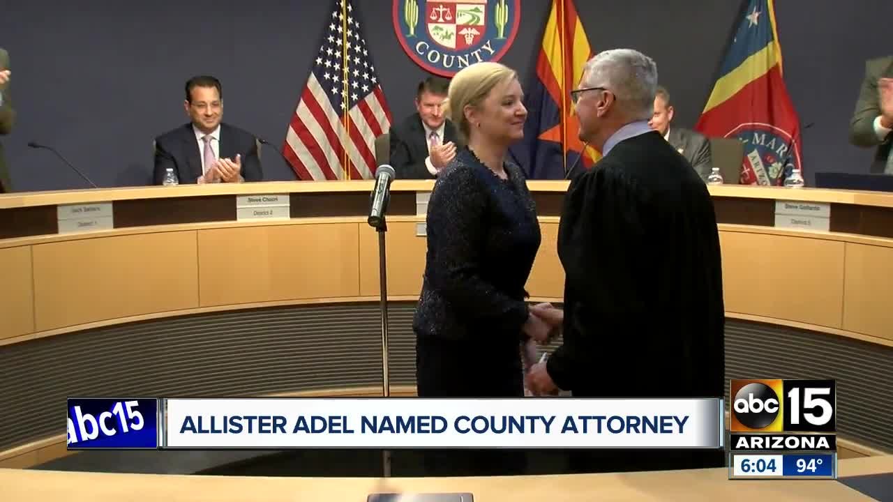 Allister Adel named Maricopa County Attorney - video Dailymotion