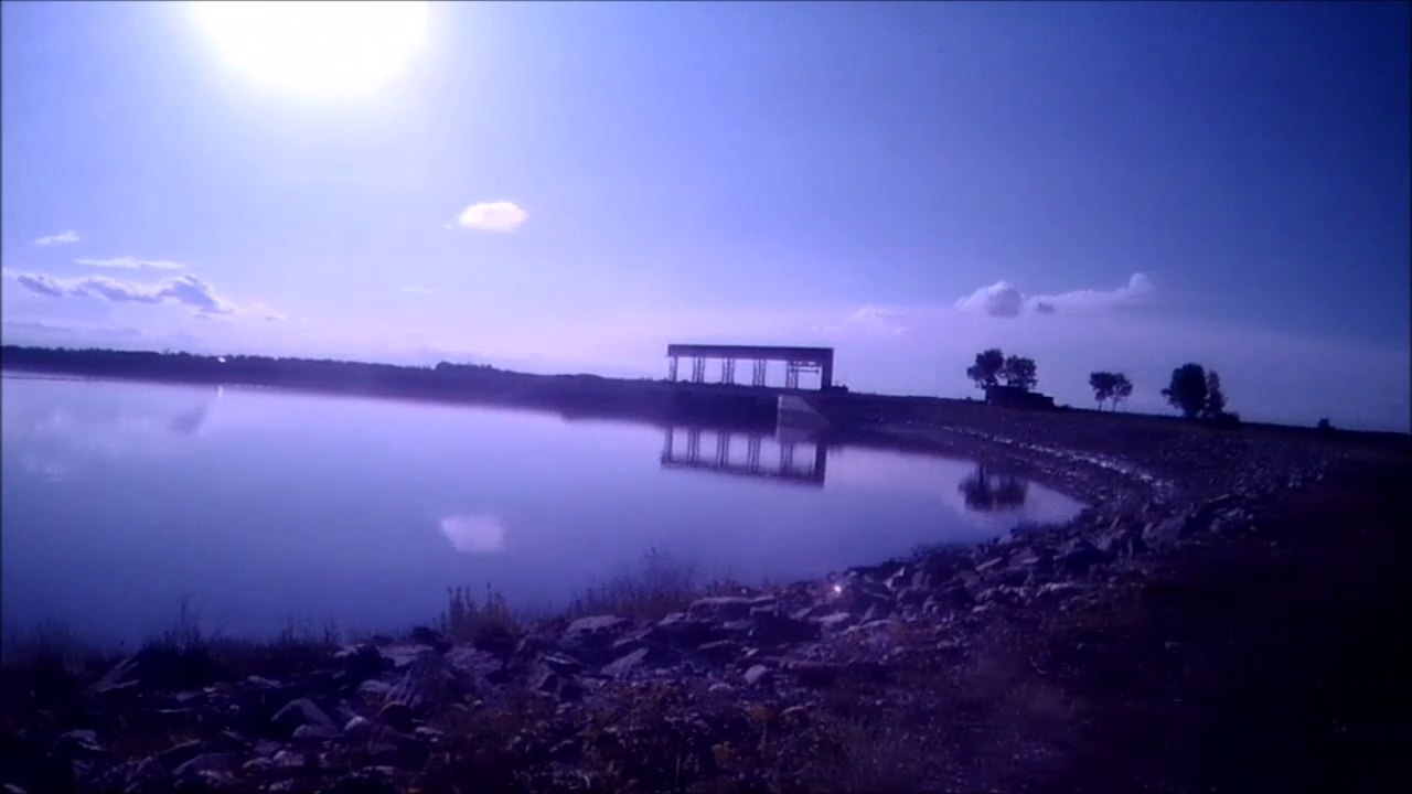MCH 211 360 VIEW OF GLENNIFER LAKE AND DICKSON DAM ALBERTA CANADA ...