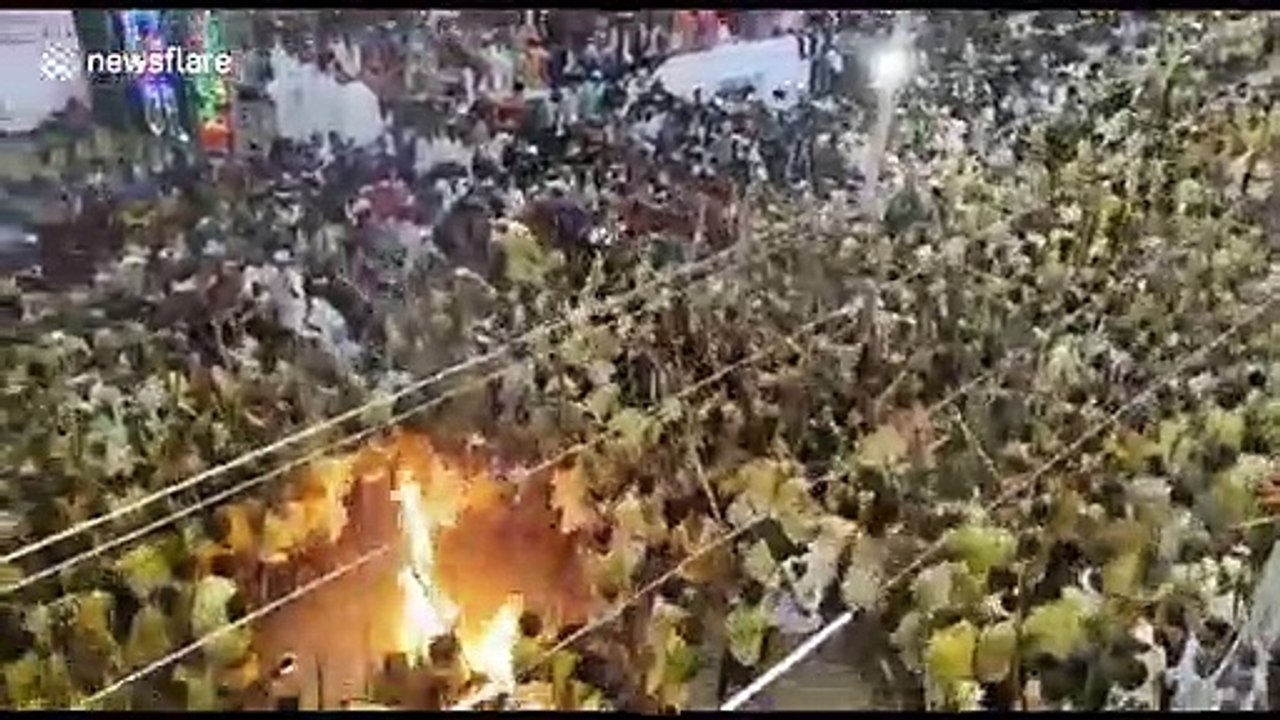 Over 50 injured in annual stick fight during Indian festival of Banni ...