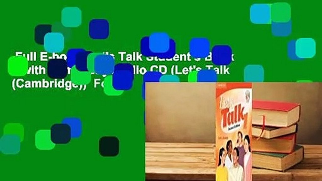 Full E-book Let's Talk Student's Book 1 with Self-Study Audio CD (Let's ...
