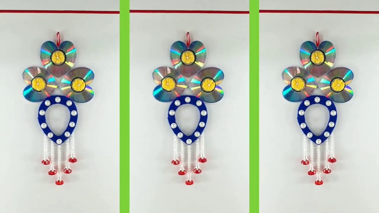 Recycling cd disk craft |Best out of waste | Diy arts and crafts ...