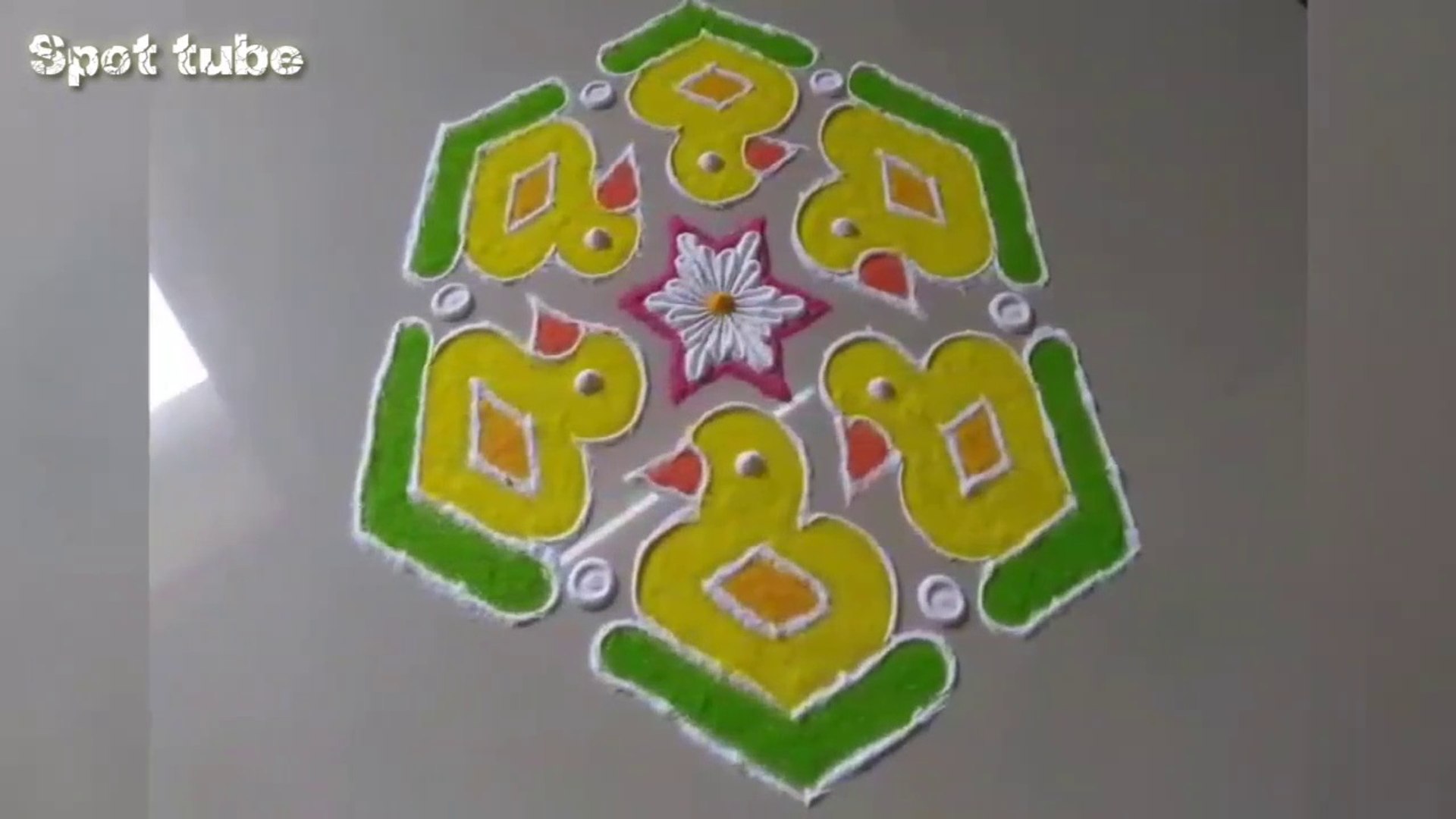 Rangoli Designs With Dots 15 8 With Colours