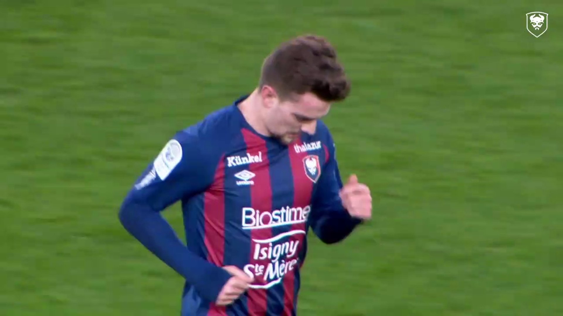Benjamin Jeannot Homme du match lors de SMCaen / Niort
