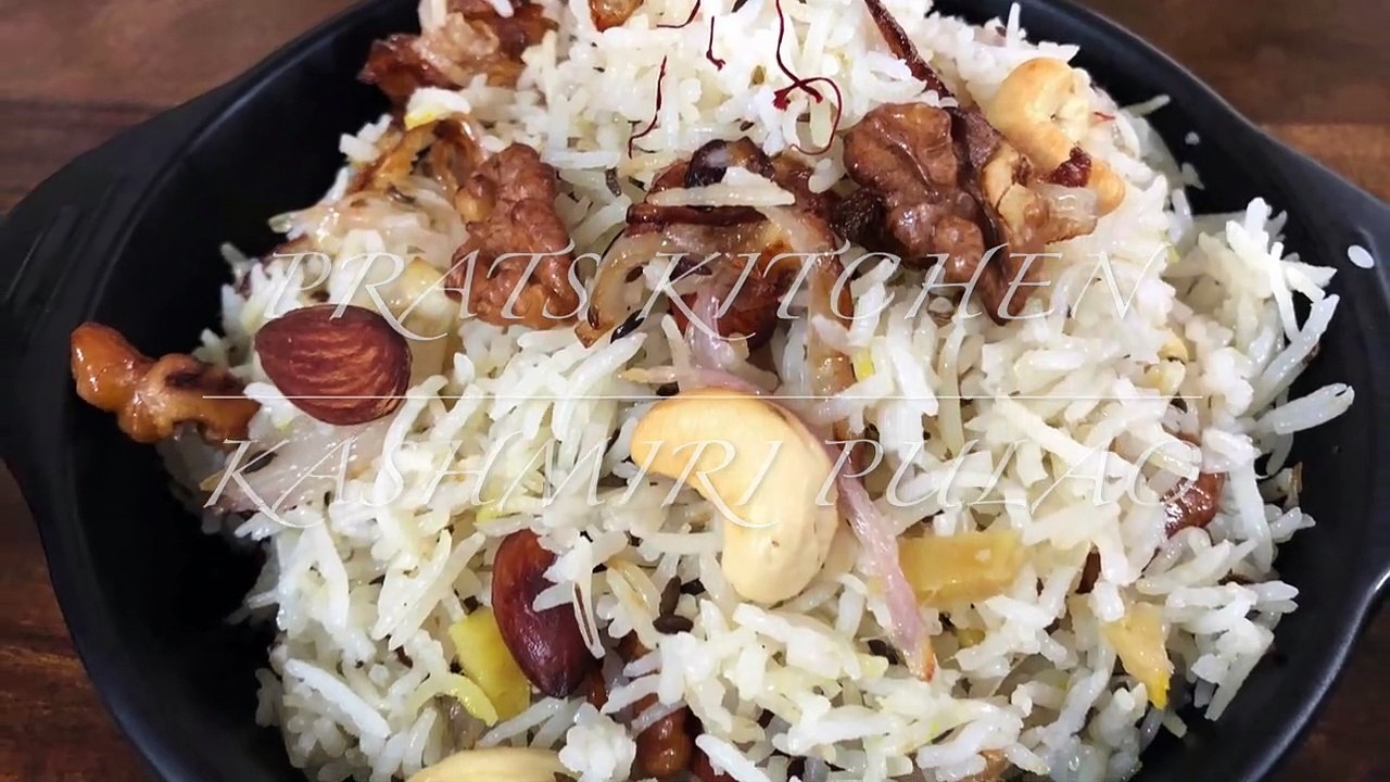 Kashmiri Pulao Recipe | Dry Fruits & Kesar Pulao | Prats kitchen ...