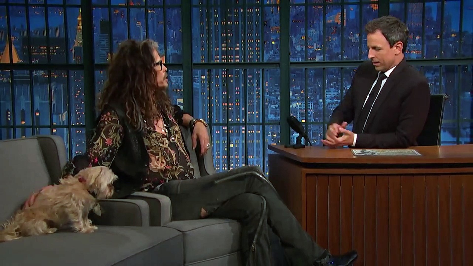 When Steven Tyler walked onto the Late Night stage, it wasn’t his rock ...