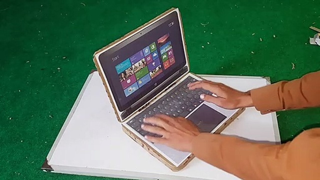 How To Make Laptop | DELL Laptop | Make Cardboard Laptop At Home ...