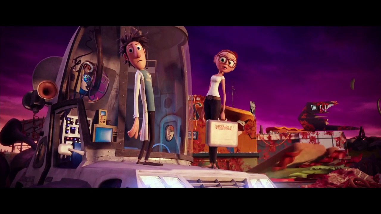Cloudy With a Chance of Meatballs Film Clip - A Food Hurricane - video ...